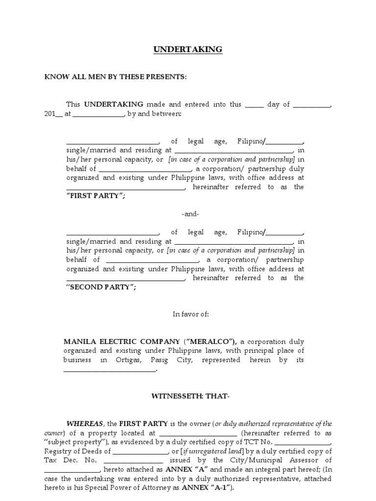 Undertaking Revised | PDF | Government | Common Law