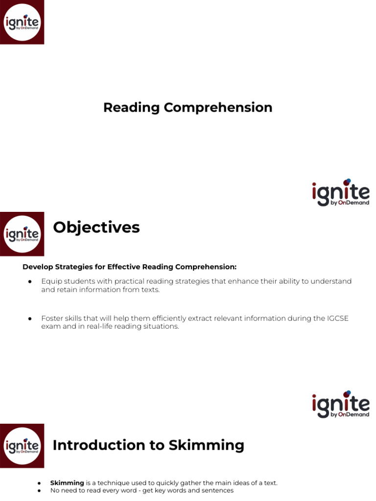 Strategies for Effective Reading Skills | PDF | Sleep | Sleep Deprivation