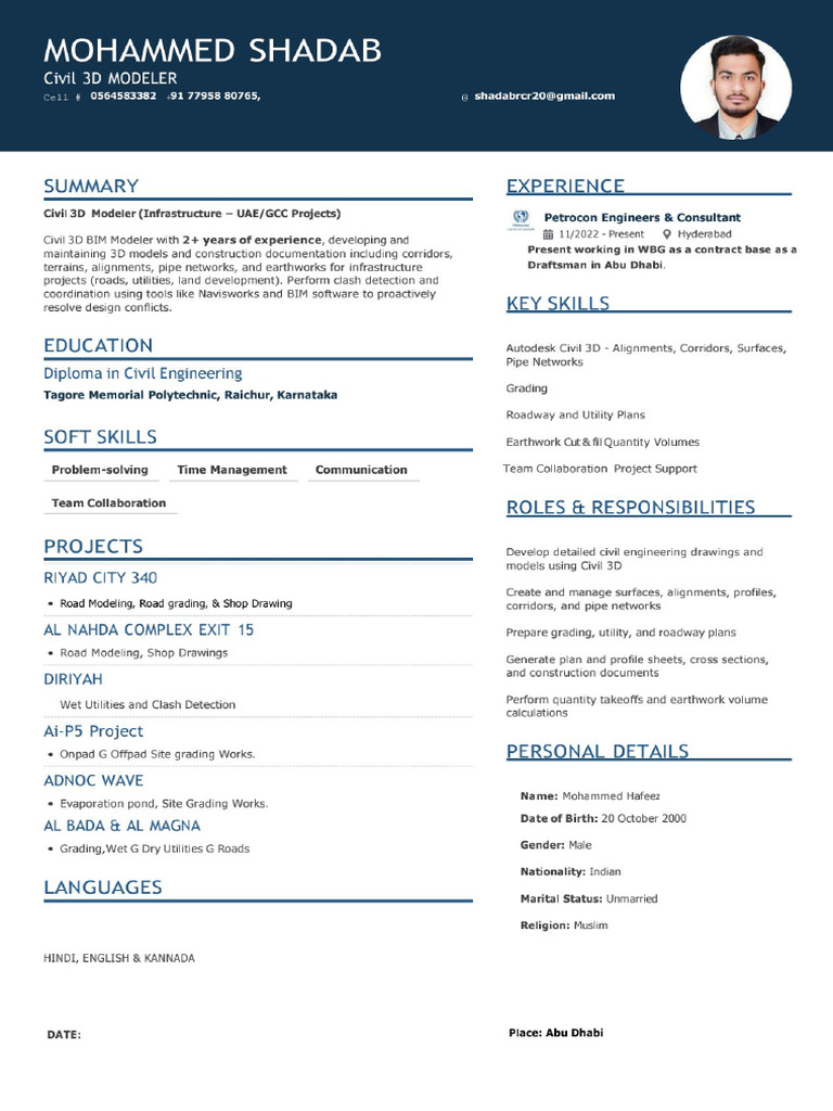 Mohammed Shadab Cv-1 | PDF