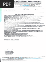 USG Abdominal Pelvis Report | PDF | Abdomen | Anatomy