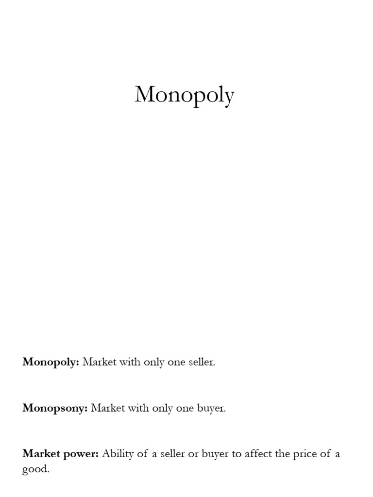 S14S15 Monopoly Students | PDF | Demand | Monopoly