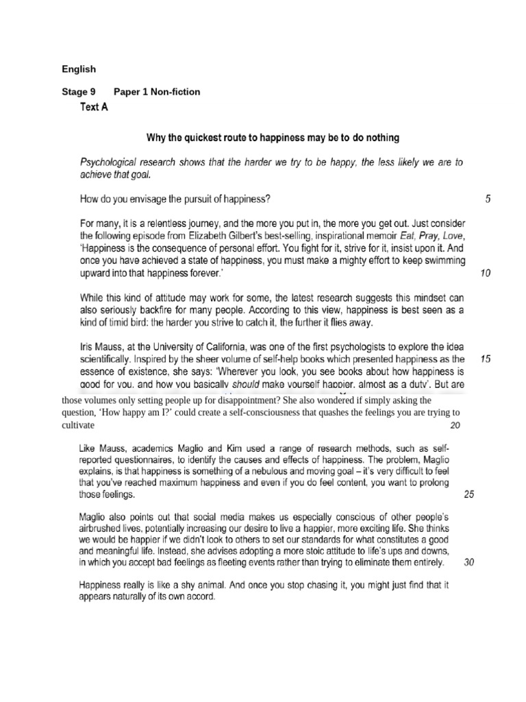 Exploring Happiness and Self-Reflection | PDF