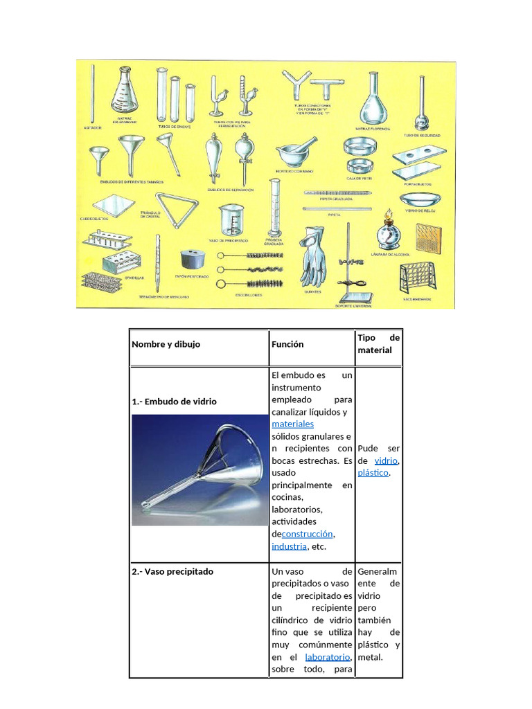 Instrumentos de Laboratorio Químico | PDF | Lentes | Laboratorios