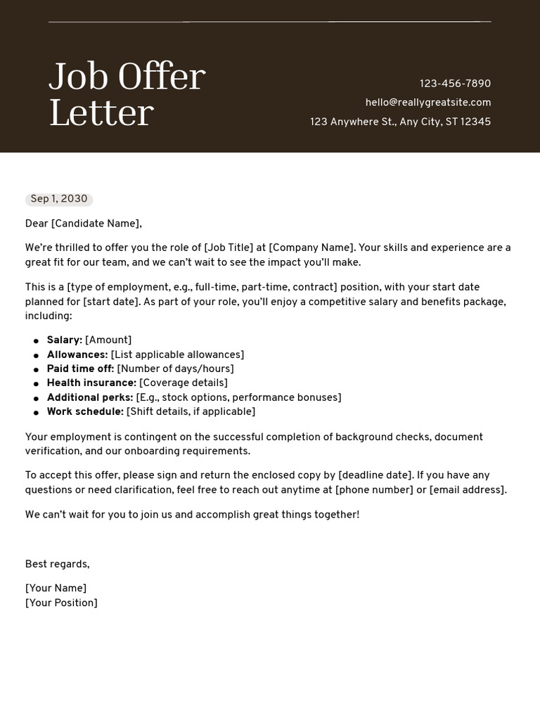 Job Offer for [Job Title] in Poland | PDF