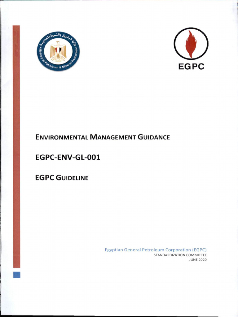 EGPC ENV GL 001 - Environmental Management | PDF