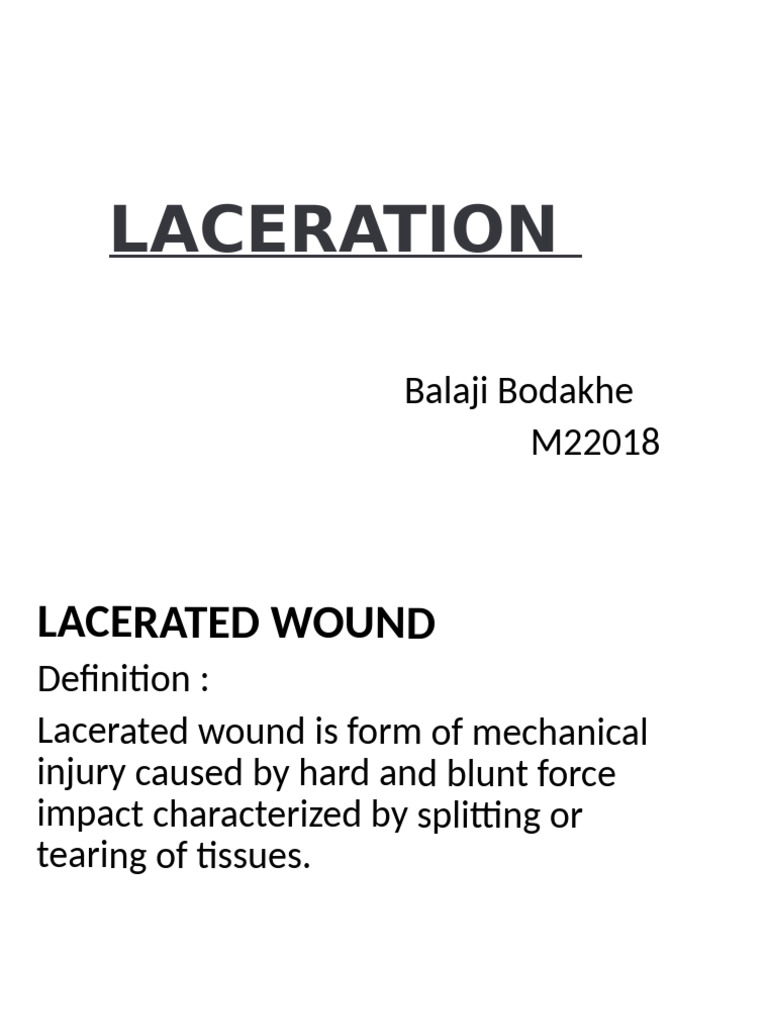 Laceration Wps Office | PDF | Wound | Skin