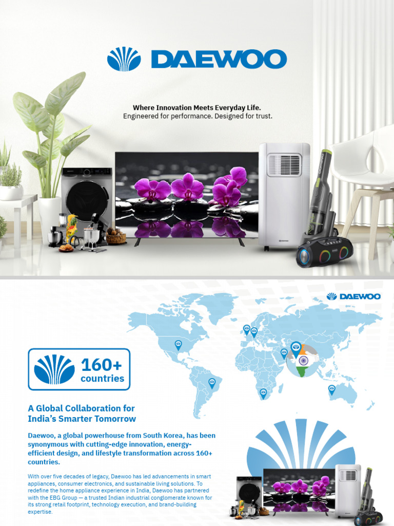 Daewoo's Innovative Home Appliances | PDF | Vacuum Cleaner | Blender