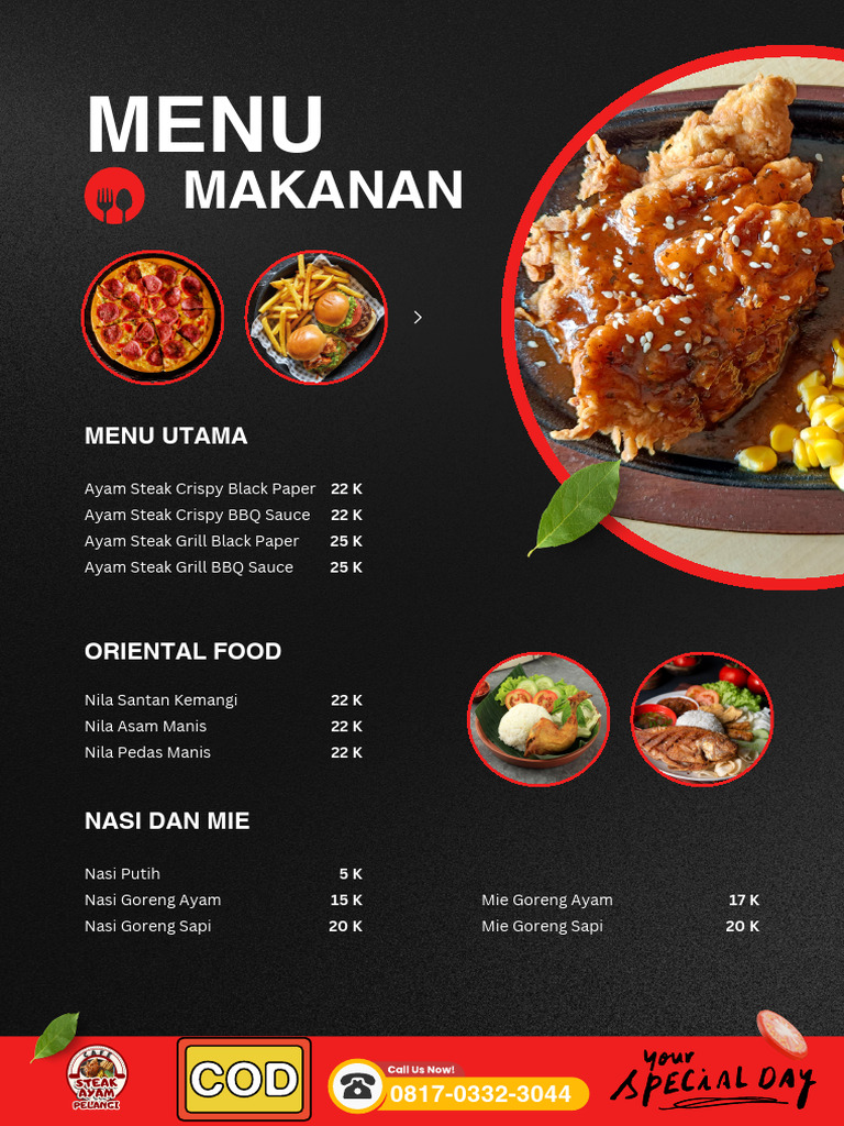Oriental Food Menu and Prices | PDF