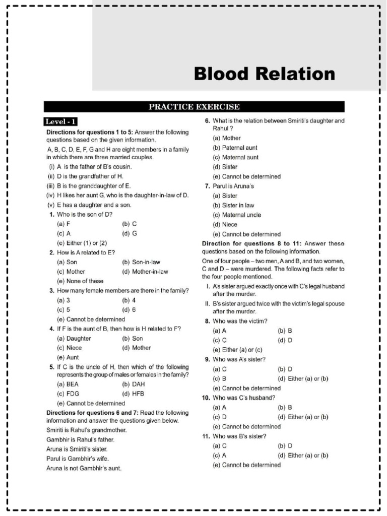 Blood Relation | PDF