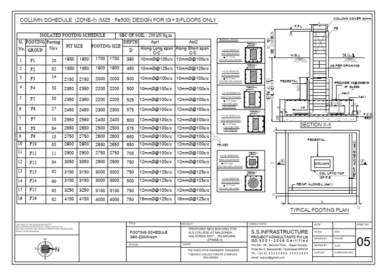 NG CLG PHASE 2 - Revised Portico Columns & Footings - 3 | PDF
