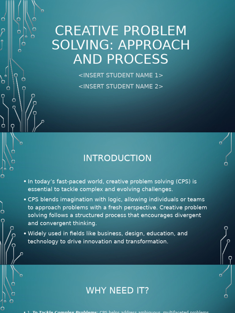 Creative Problem Solving | PDF | Brainstorming | Creativity