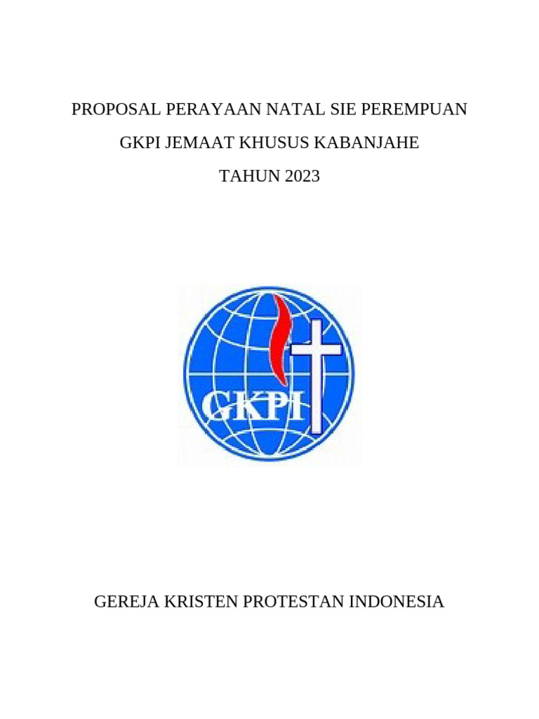 Proposal Natal Sie Perempuan GKPI 2023 | PDF