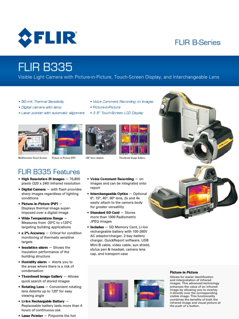Flir B335 | PDF | Infrared | Digital Camera