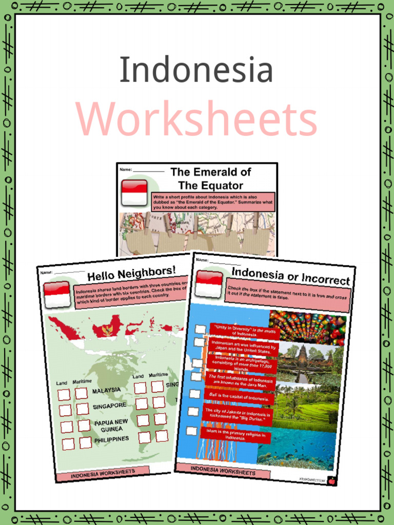 Sample Indonesia Worksheets | PDF | Indonesia | Java