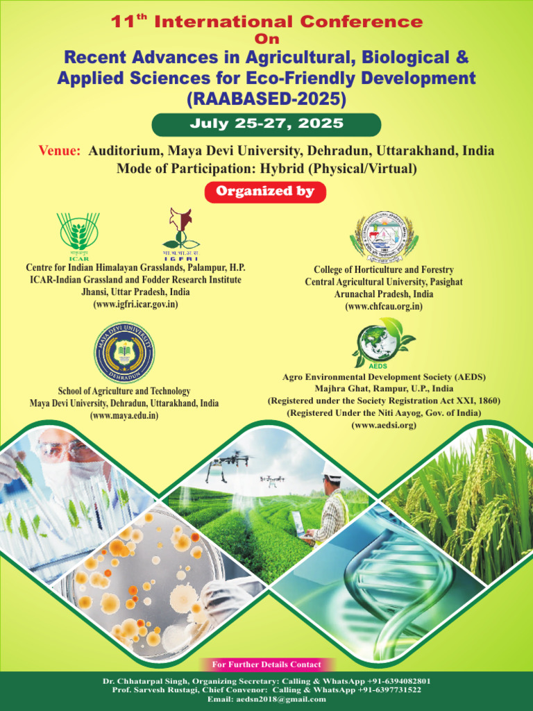 11 International Conference Brochure | PDF | Agriculture | Sustainable ...