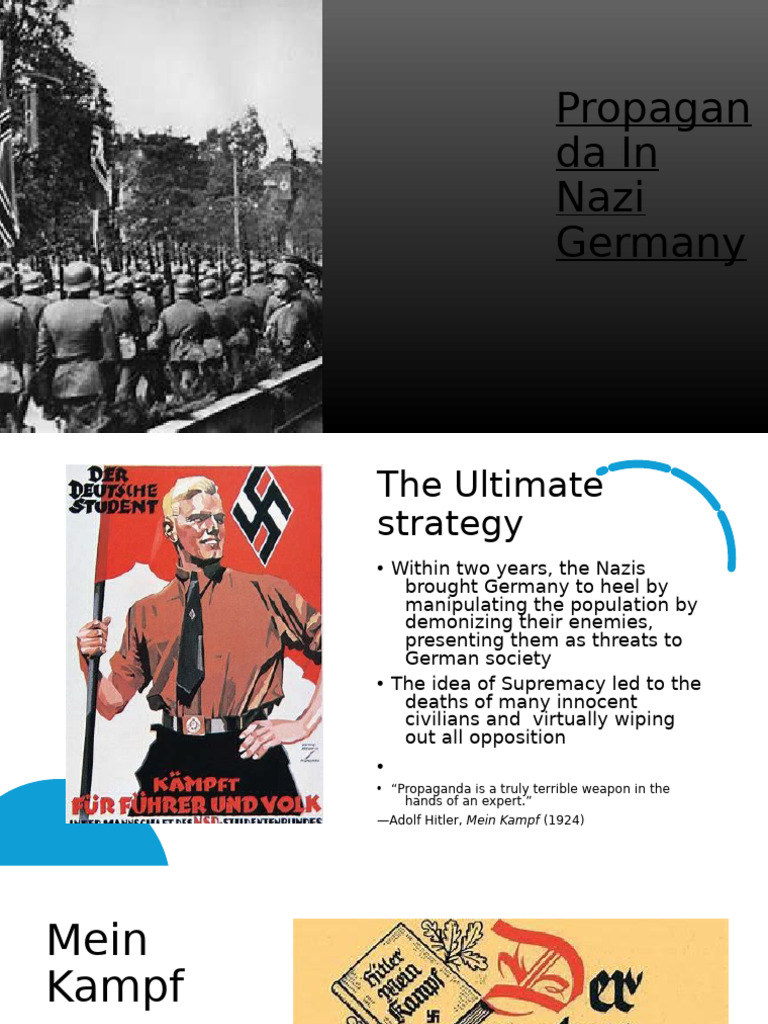 Nazi Germany's Propaganda Tactics | PDF
