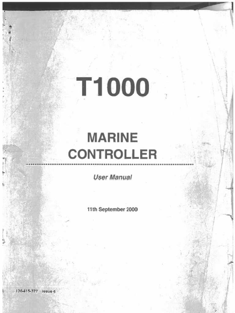 t1000 Marine Controller | PDF