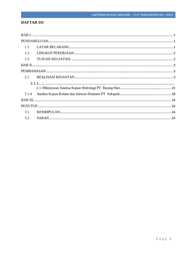 Kajian Hidrologi dan Drainase Batam | PDF