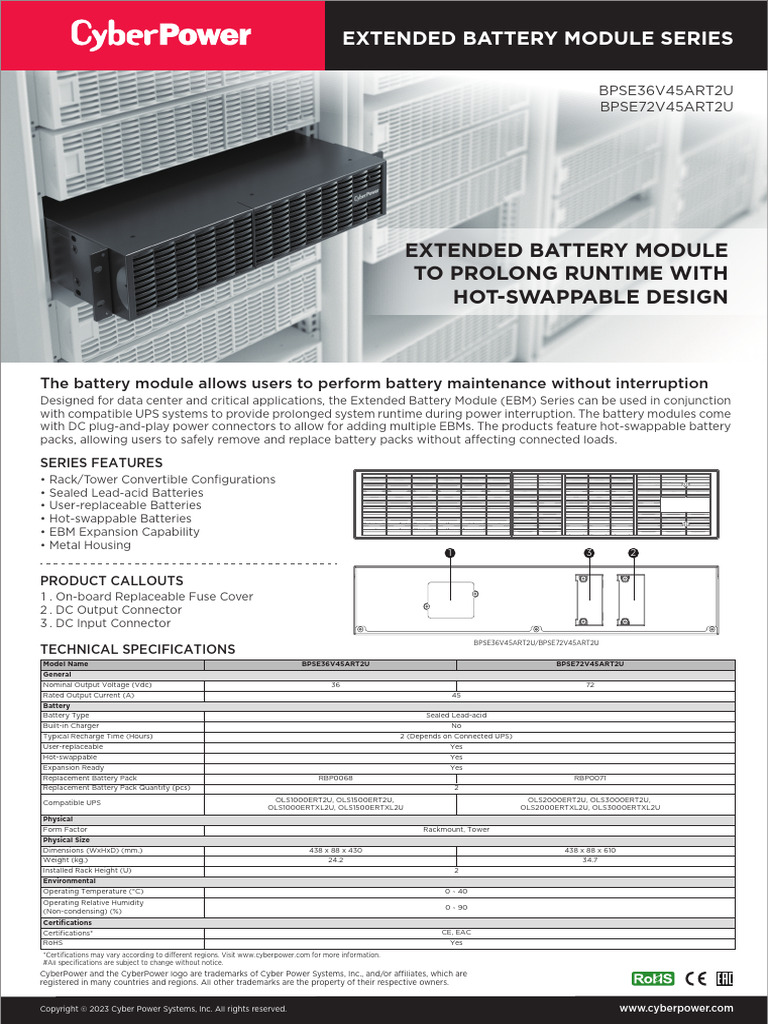 Extended Battery Module Overview | PDF | Battery Charger | Computer ...