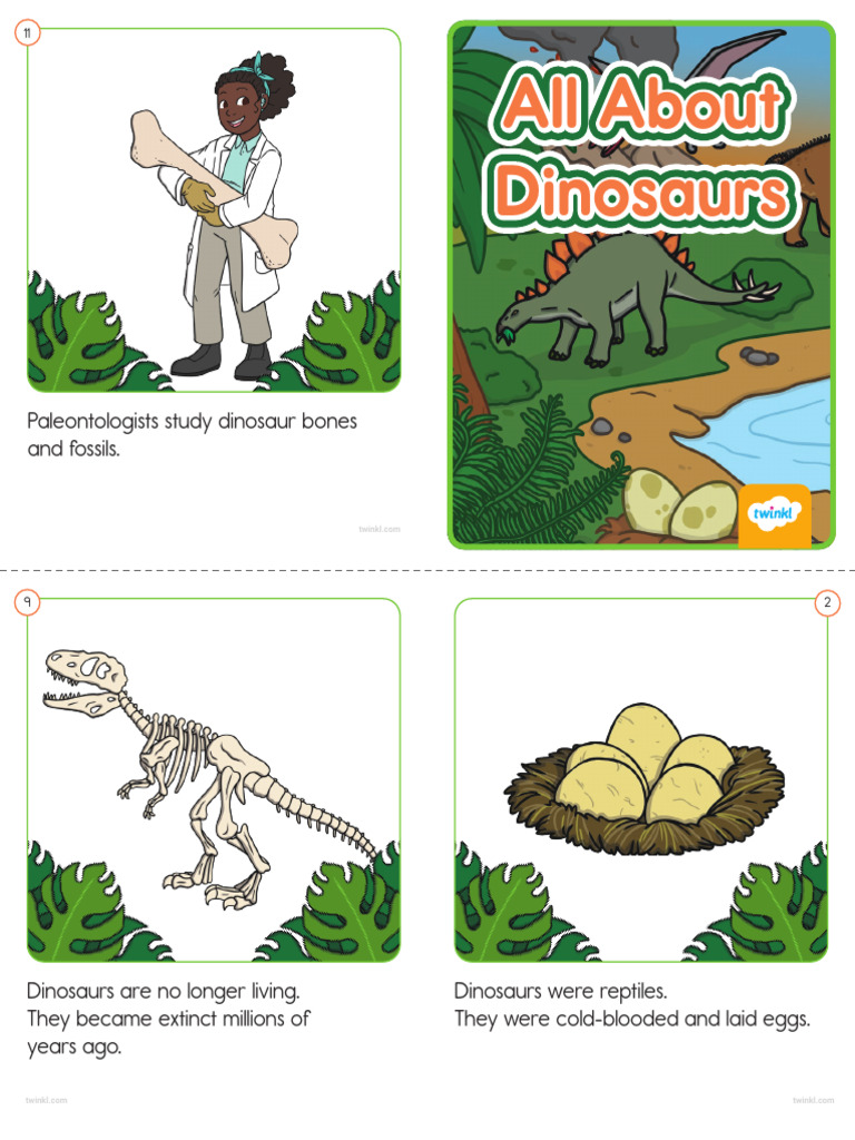 Color All About Dinosaurs Emergent Reader | PDF