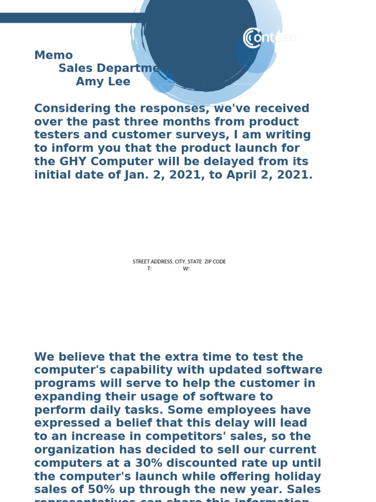 GHY Computer Launch Delayed Announcement | PDF