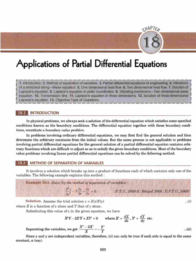 Applications of PDE | PDF