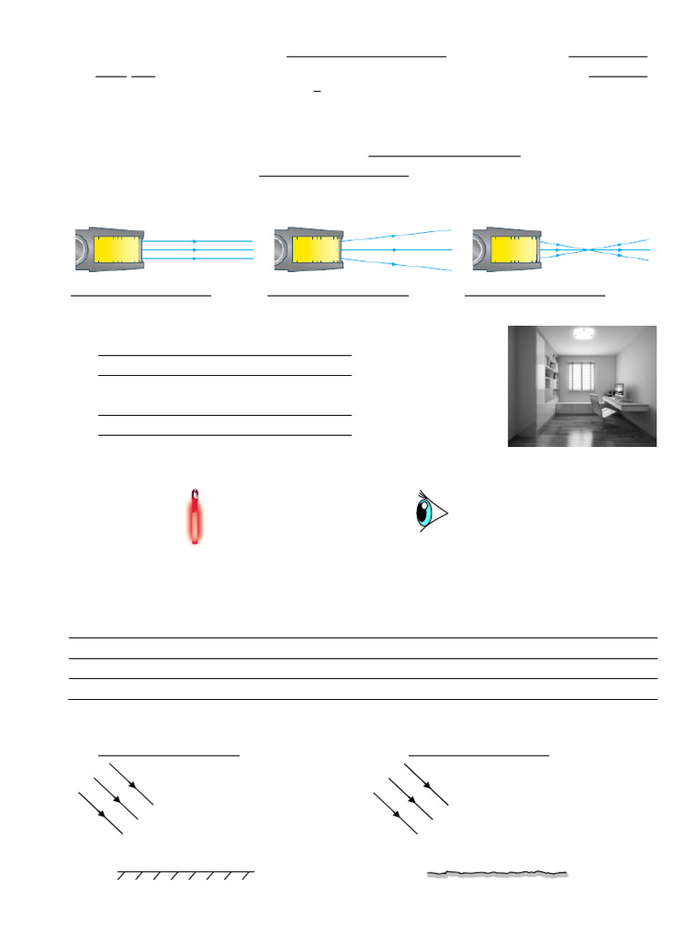Phy WS - Book3A 1.1&1.2 | PDF | Reflection (Physics) | Mirror