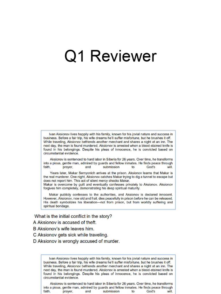 q1 Exam Reviewer | PDF