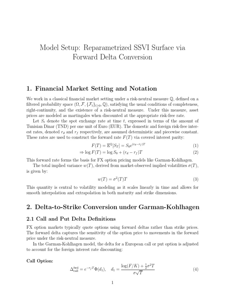 Model Set Up in Progress | PDF | Option (Finance) | Applied Mathematics