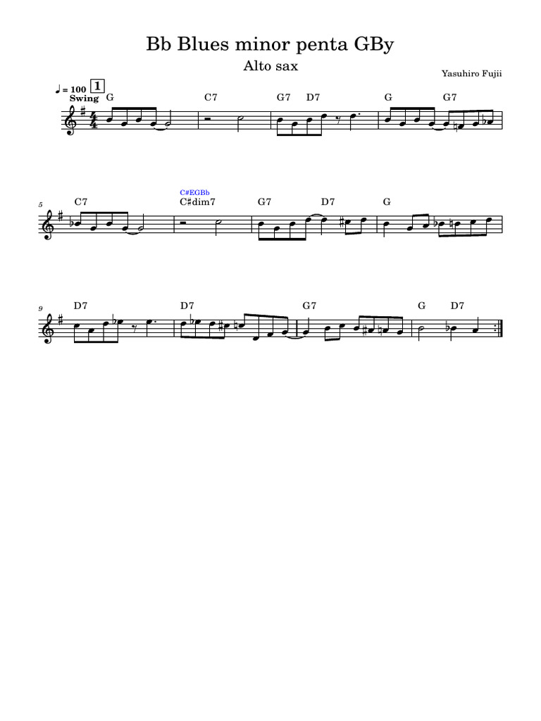 Blue Monk Solo | PDF