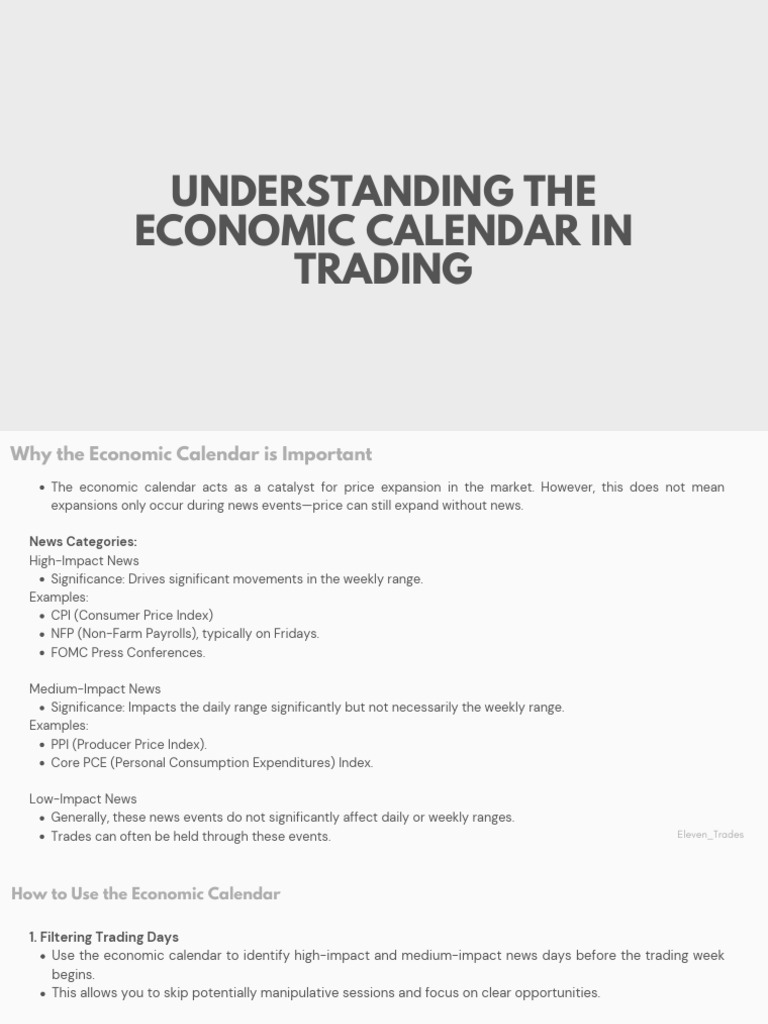 Economic Calendar Insights for Traders | PDF | Personal Consumption ...