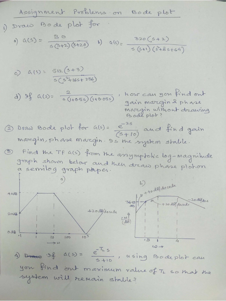 Bode Plot Assignment | PDF