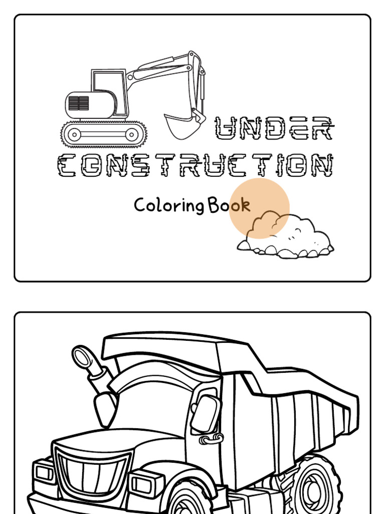 Under Construction Coloring Book | PDF