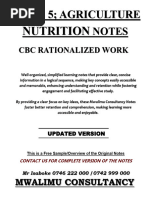Agriculture and Nutrition Grade 5 Notes | PDF | Mulch | Soil
