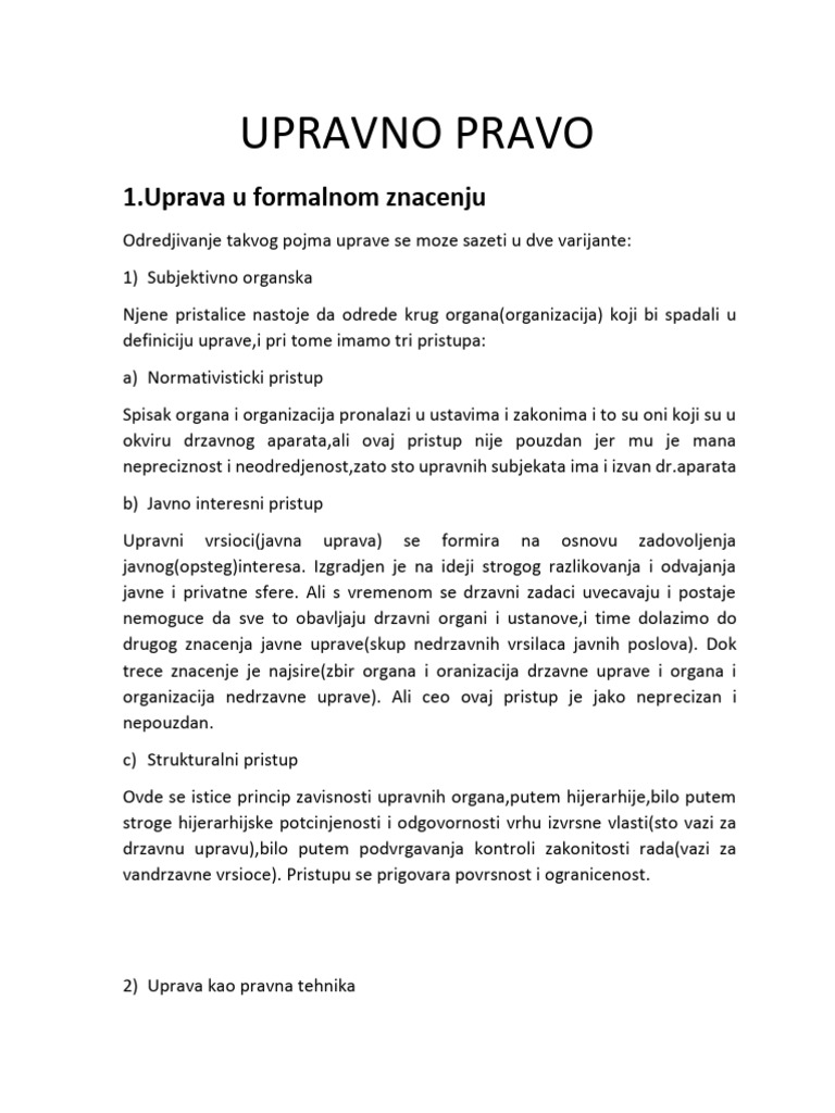 Upravno Pravo | PDF