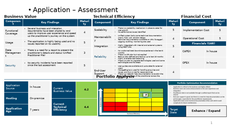 IT Application Assessment Insights | PDF | Computing | Systems Engineering