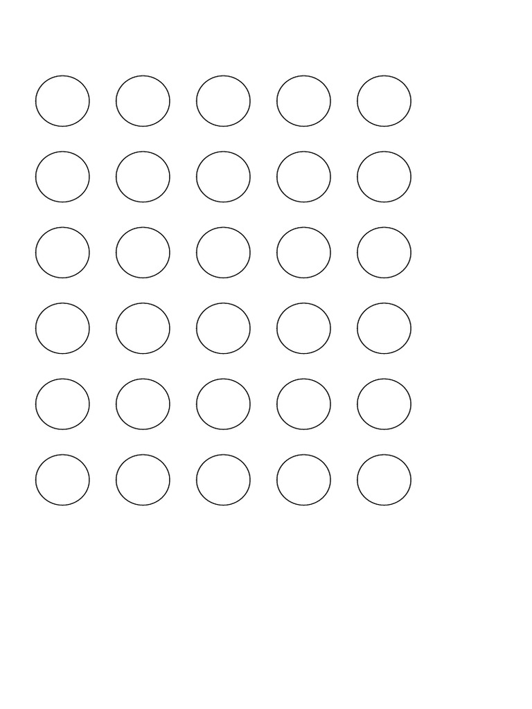 30 Circle Challenge Worksheet | PDF