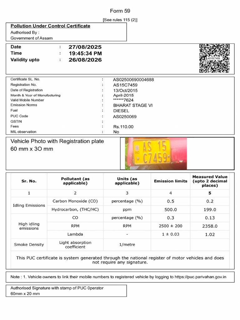 Puc Certificate-81 | PDF