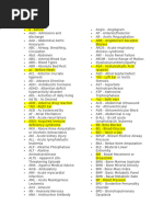 Veterinary Abbreviations and Acronyms Guide | PDF