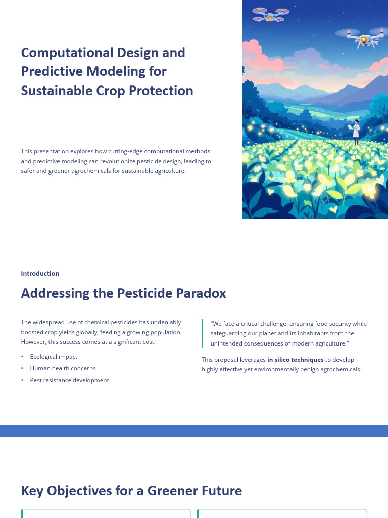 Computational Design and Predictive Modeling For Sustainable Crop ...