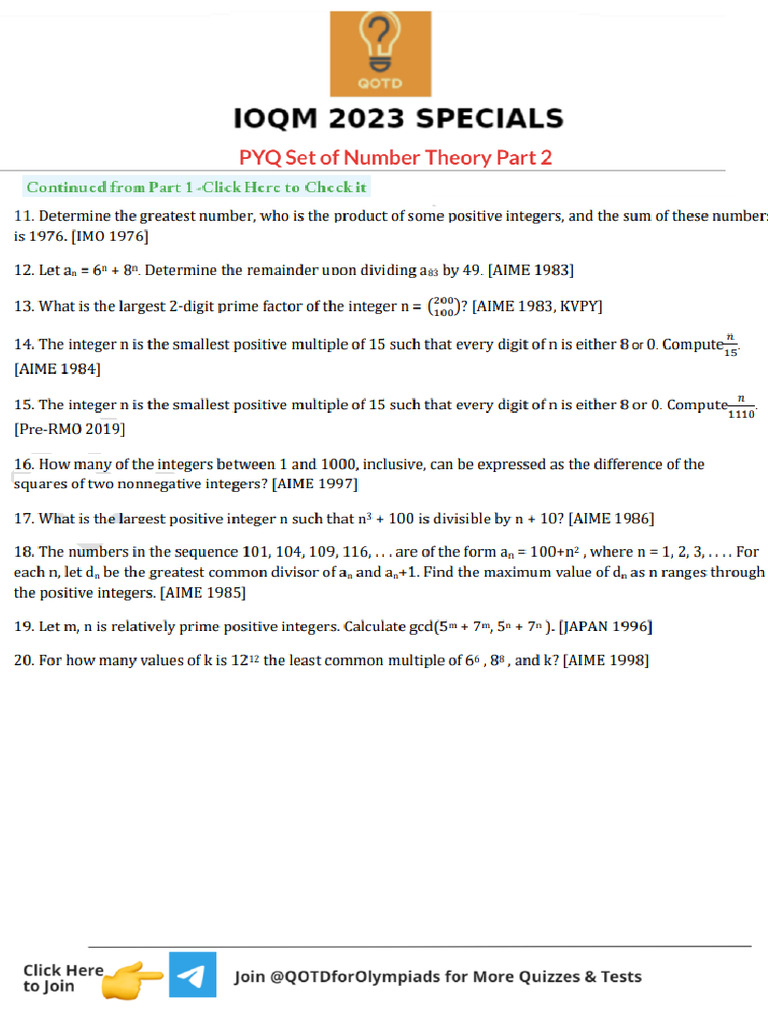 PYQ Set of No. Theory Part #2 | PDF