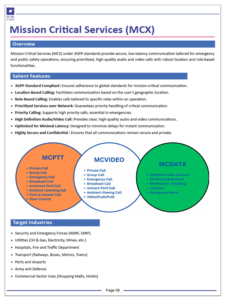 Mission Cri Cal Services (MCX) | PDF