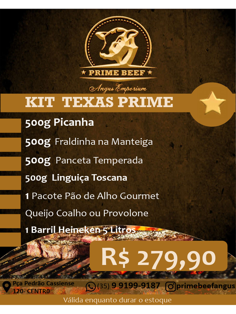 Kit Texas Prime com Picanha e Heineken | PDF