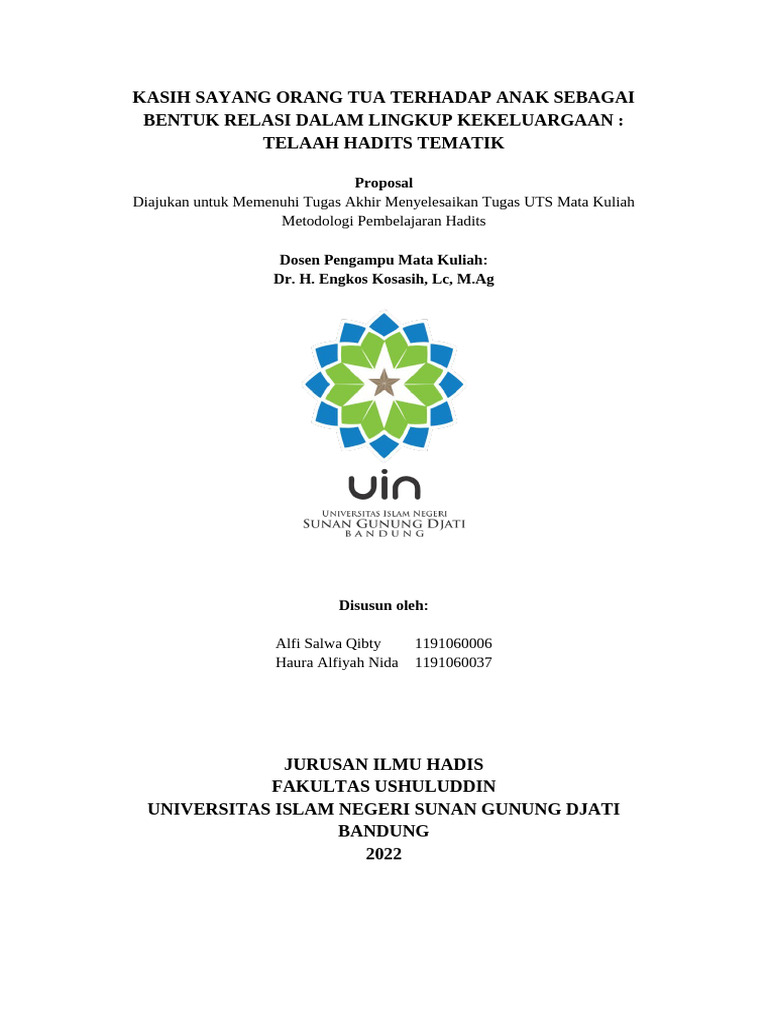 Kasih Sayang Orang Tua dalam Keluarga | PDF