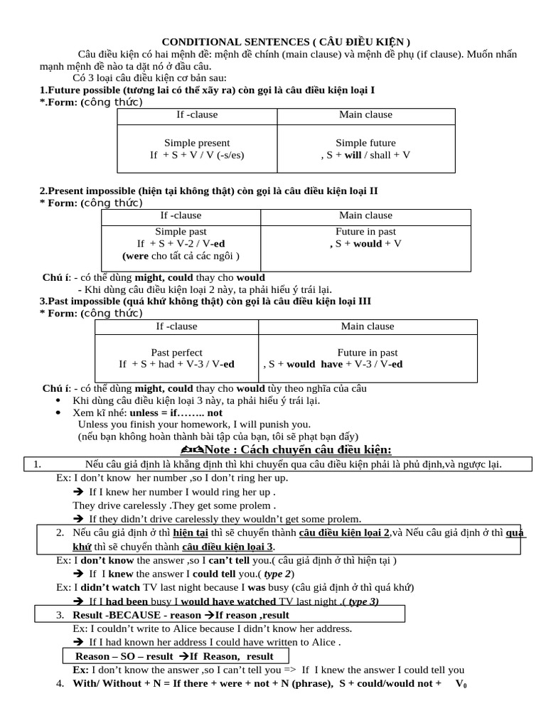 Chuyen de Cau Dieu Kien | PDF