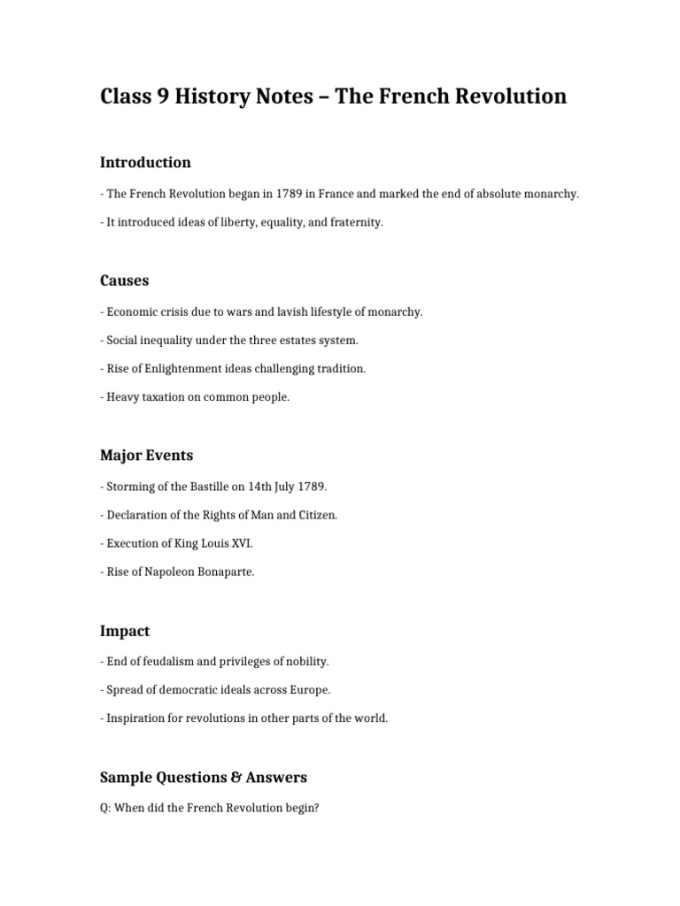 History French Revolution | PDF