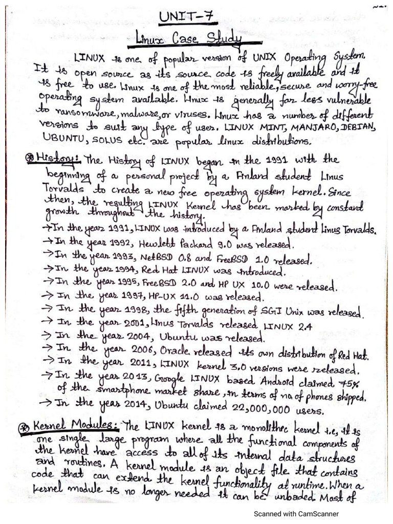 OS Unit 7 | PDF