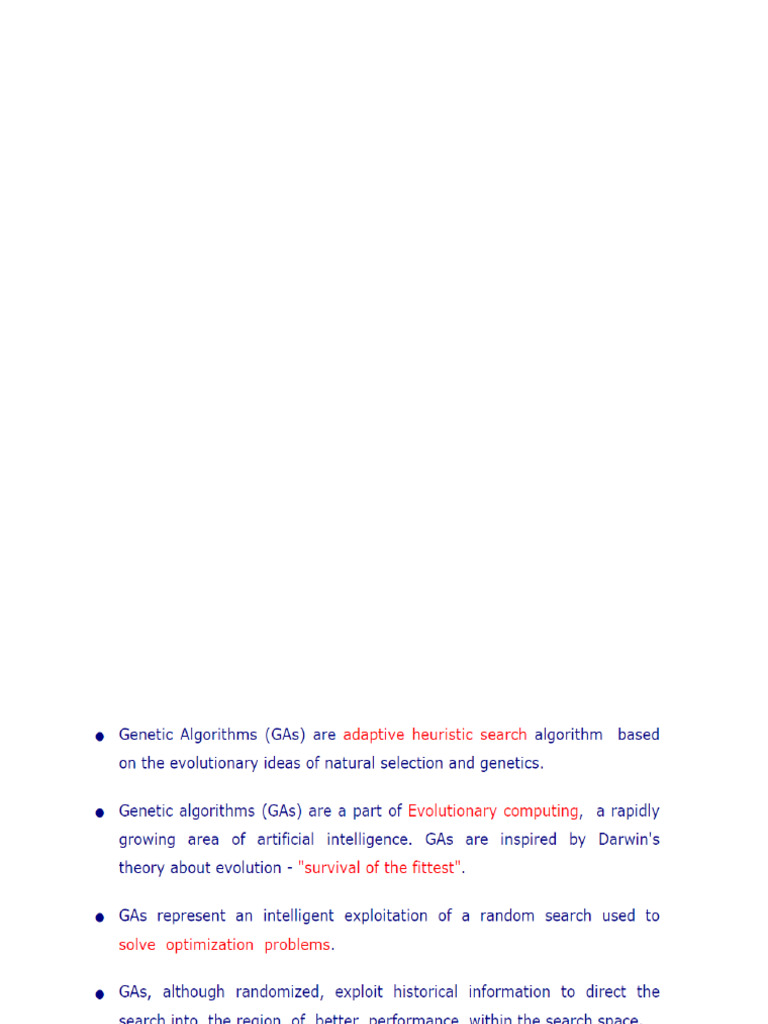 Genetic - Algorithms Final | PDF | Genetic Algorithm | Evolution