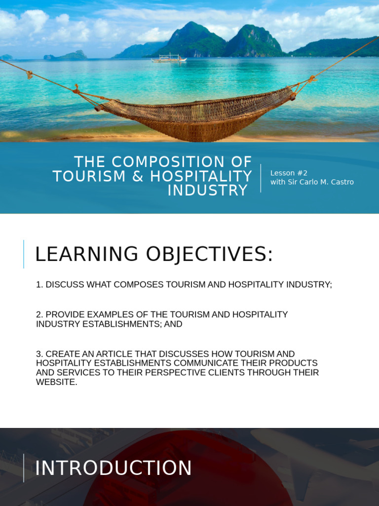 The Components of Tourism Industry | PDF | Hospitality Industry | Tourism