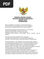 Teks Uud 1945 Untuk Upacara - PDF Print | PDF